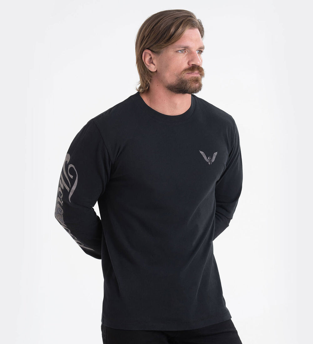 Wheel Script Logo Long Sleeve T-Shirt | Men's Long Sleeve T-Shirt