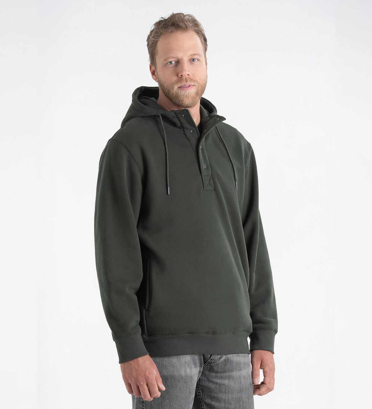 Snap Neck Heavyweight Hoodie Essential For Cooler Weather