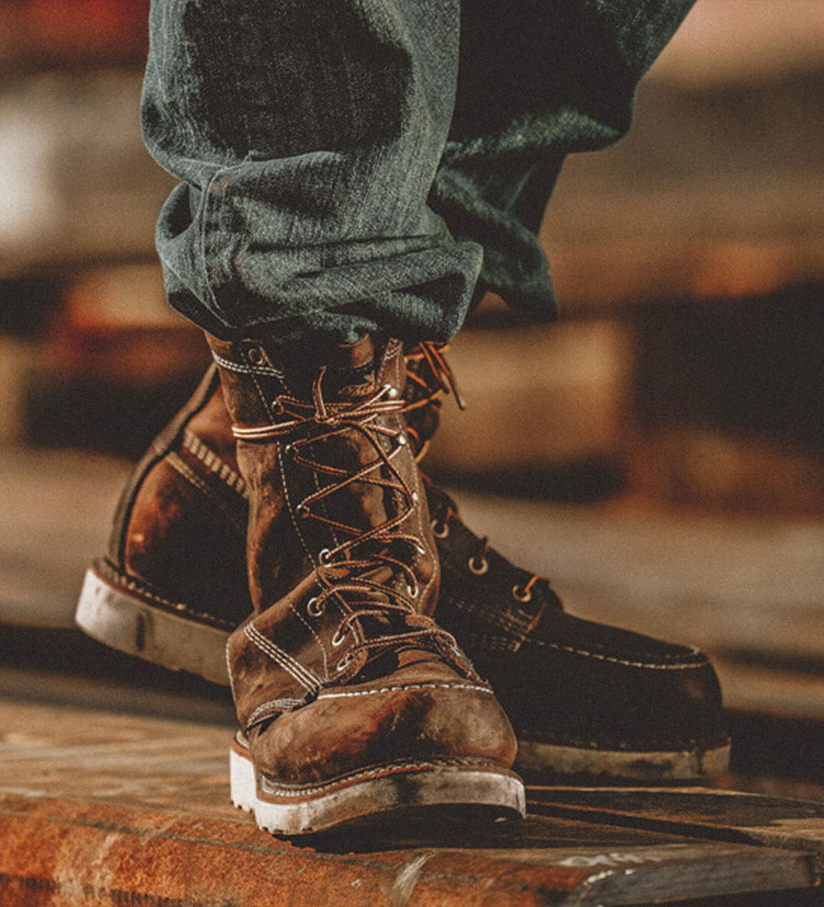 Thorogood American Heritage 8" Moc Toe Work Boots for Men
