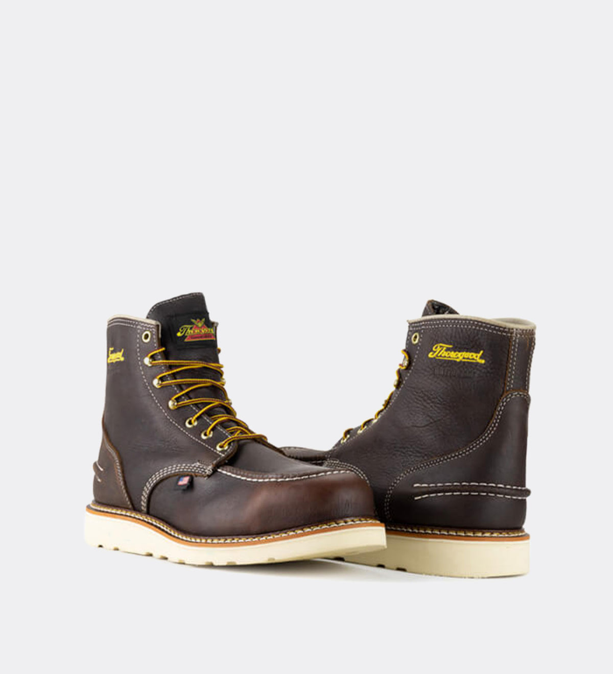 Thorogood 1957 Series Waterproof 6" Briar Pitstop Moc Toe Work Boots f